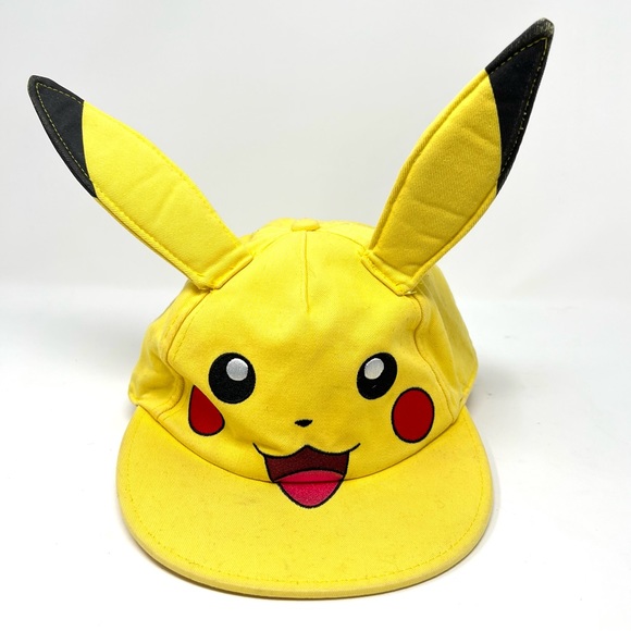 Pokemon | Accessories | Pokemon Pikachu Hat W Ears Snapback Official ...